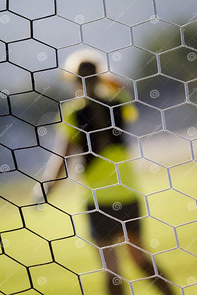 Soccer Goal Net stock image. Image of protect, goalie - 21498425