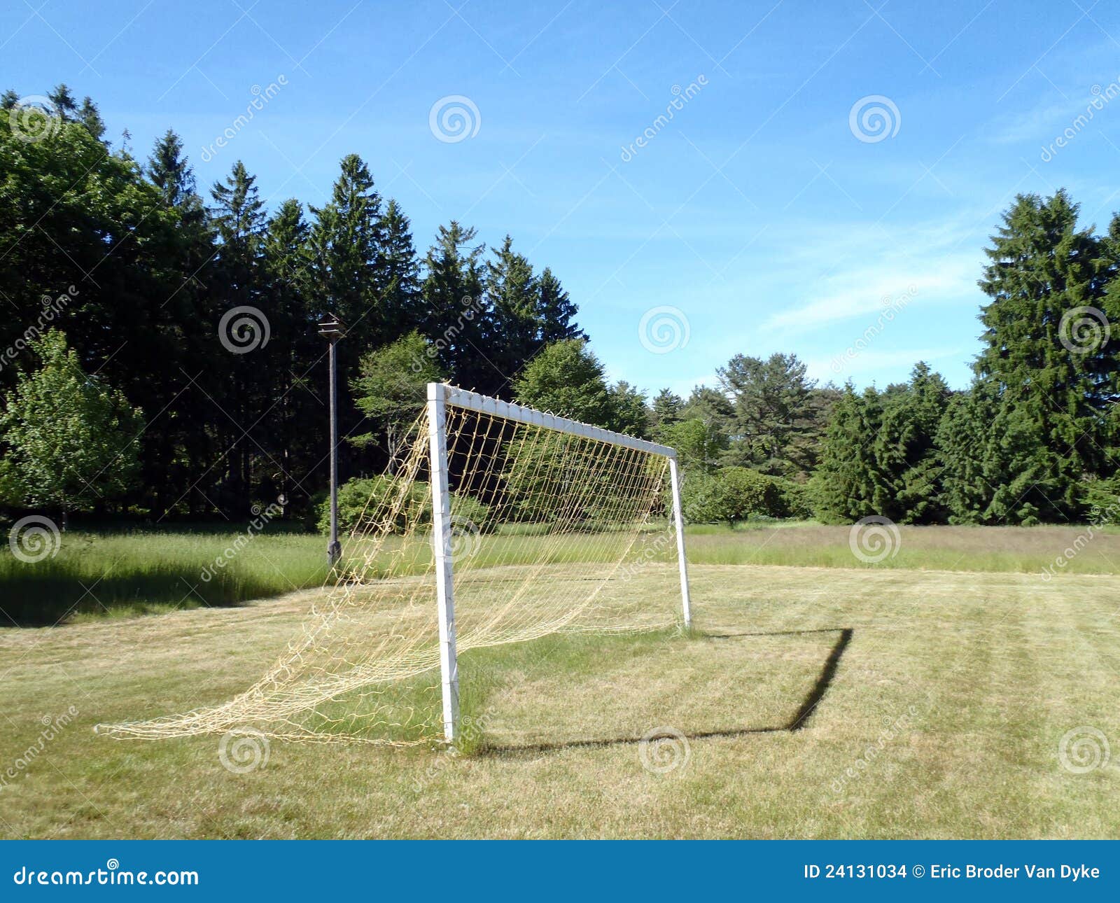 Soccer Goal with net stock photo. Image of metal, concept - 24131034