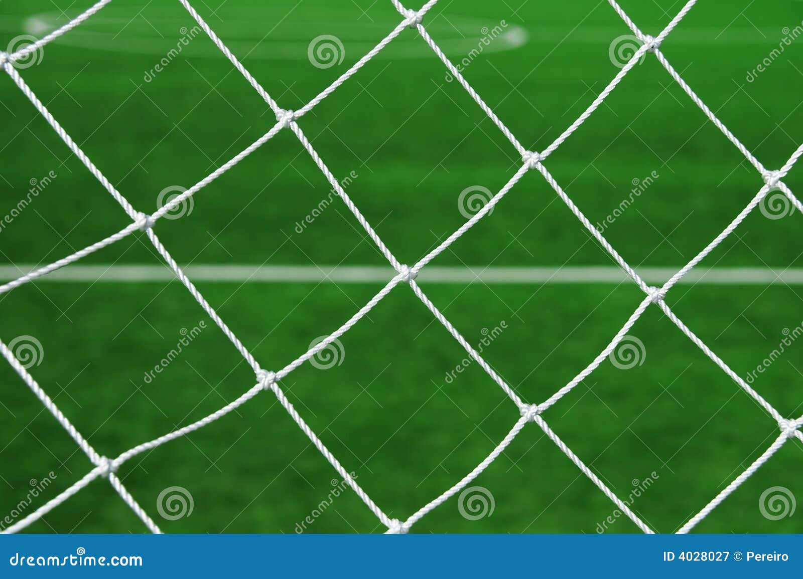 Soccer goal net stock image. Image of grass, cross, green - 4028027