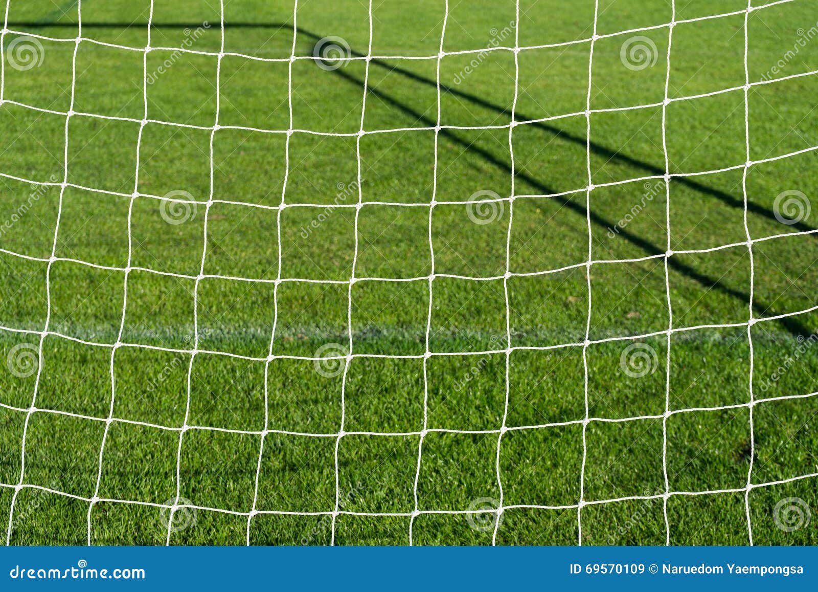 Soccer Goal Net with Grass Background Stock Image - Image of football ...
