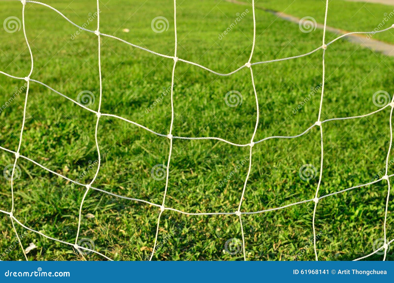 Soccer Goal Net with Green Grass Stock Image - Image of background ...