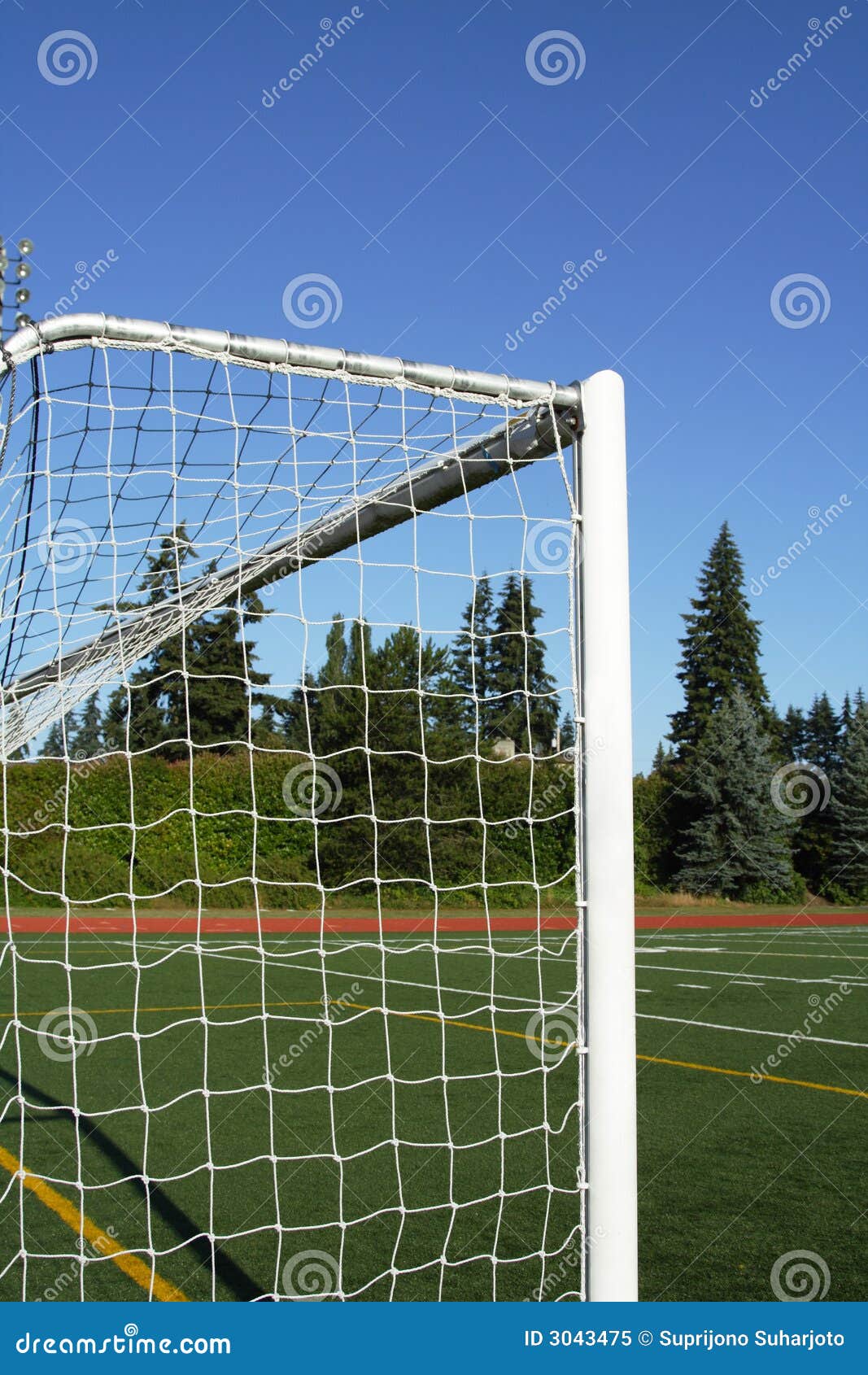 Soccer goal posts stock image. Image of post, turf, goal - 3043475