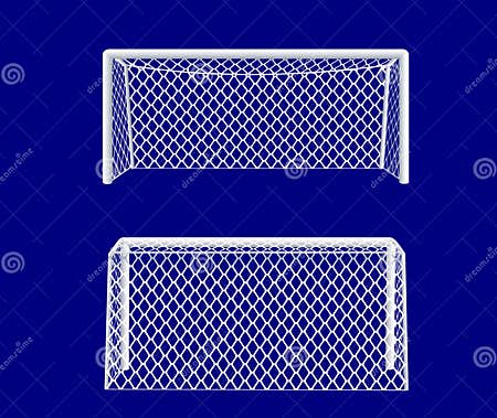 Soccer goal from side. stock vector. Illustration of sport - 12488096