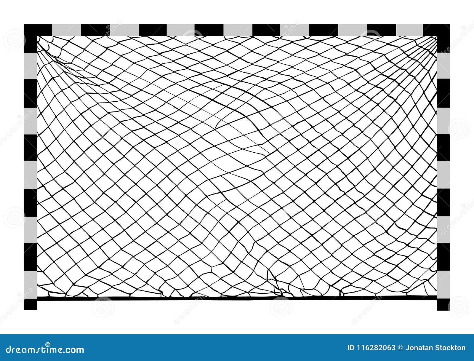 Soccer Goal Vector. Handball Vector Construction. Stock Illustration ...