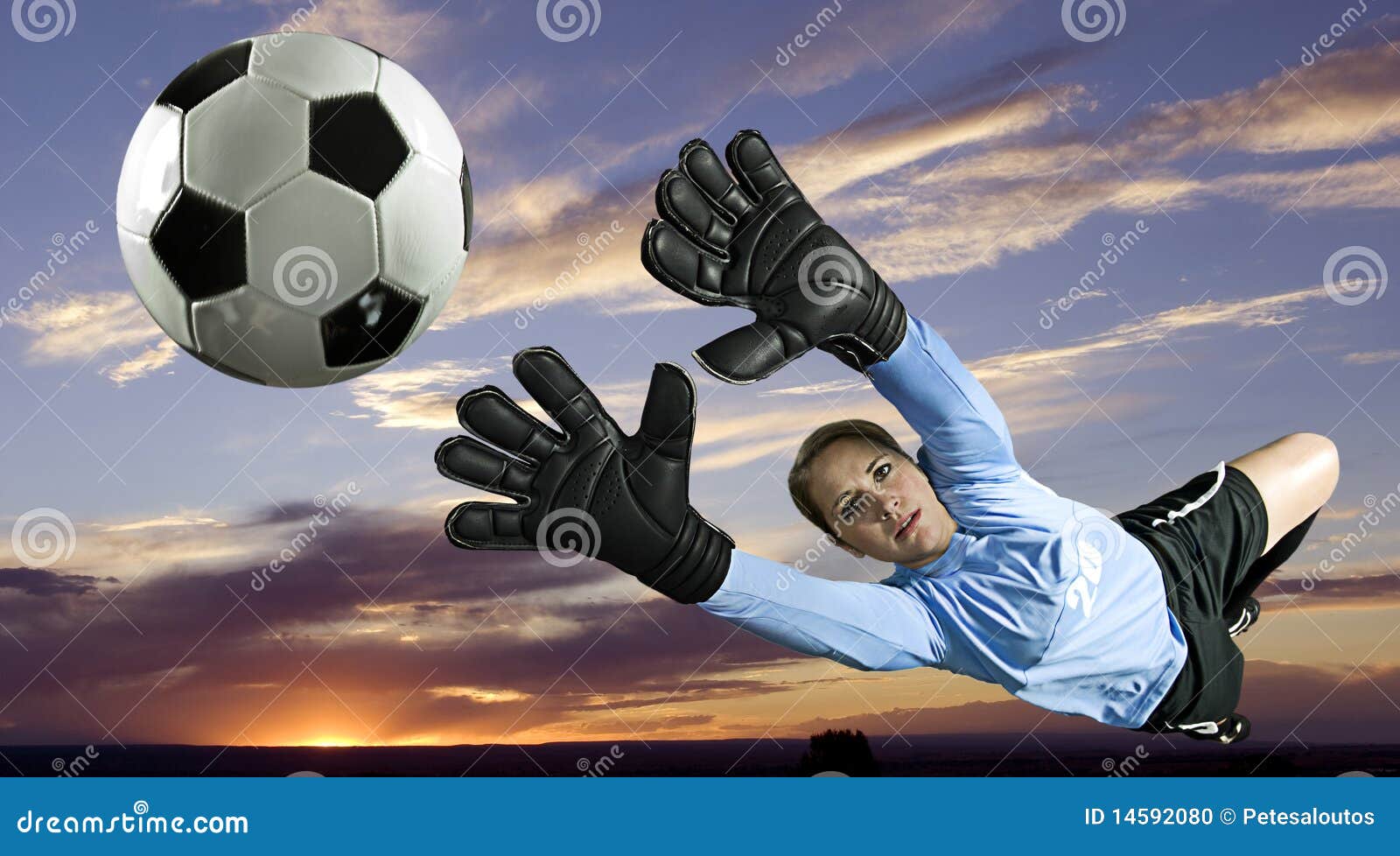Soccer Goalie stock photo. Image of block, aggressive - 14592080