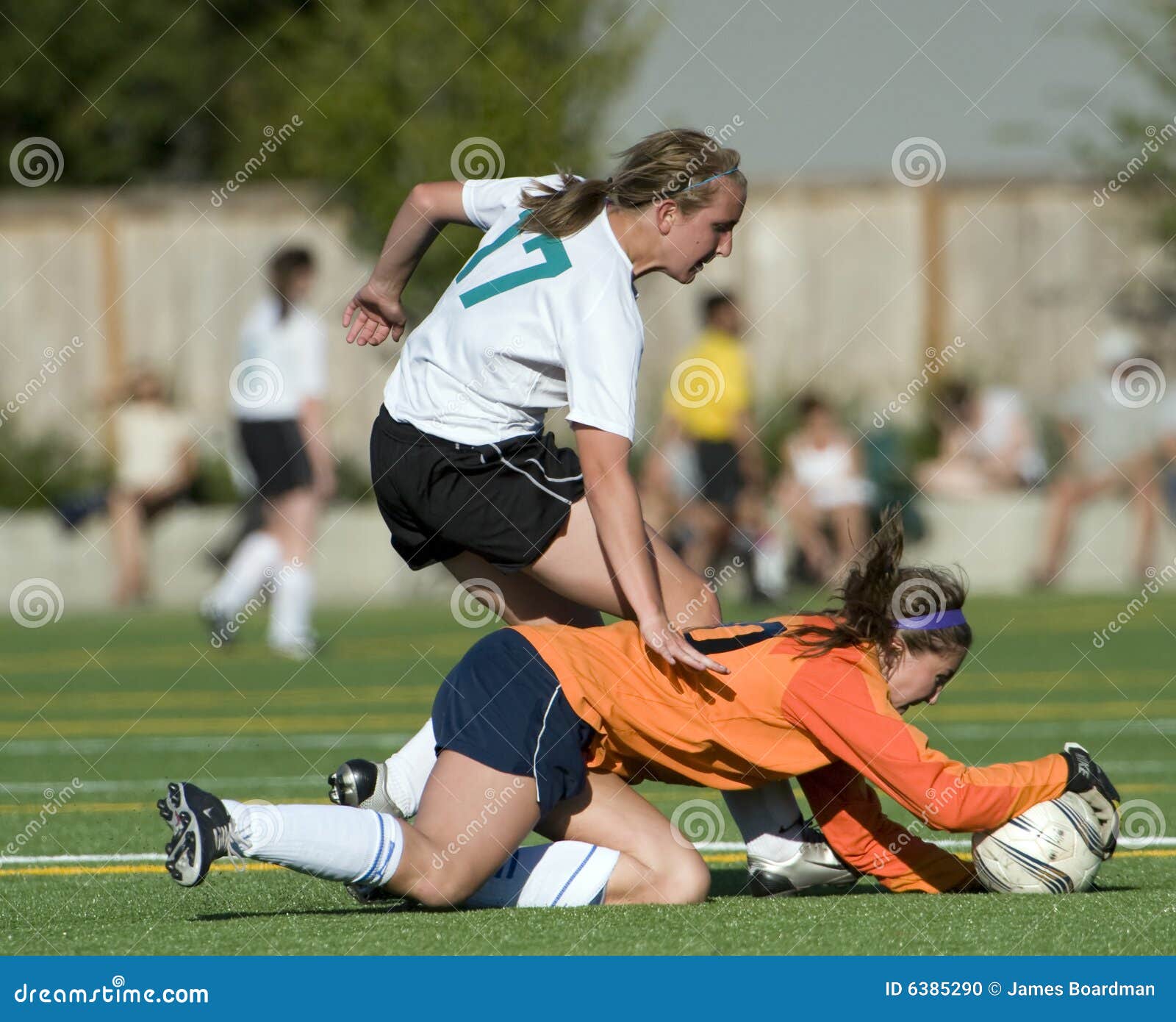 Soccer goalie collision editorial image. Image of group - 6385290