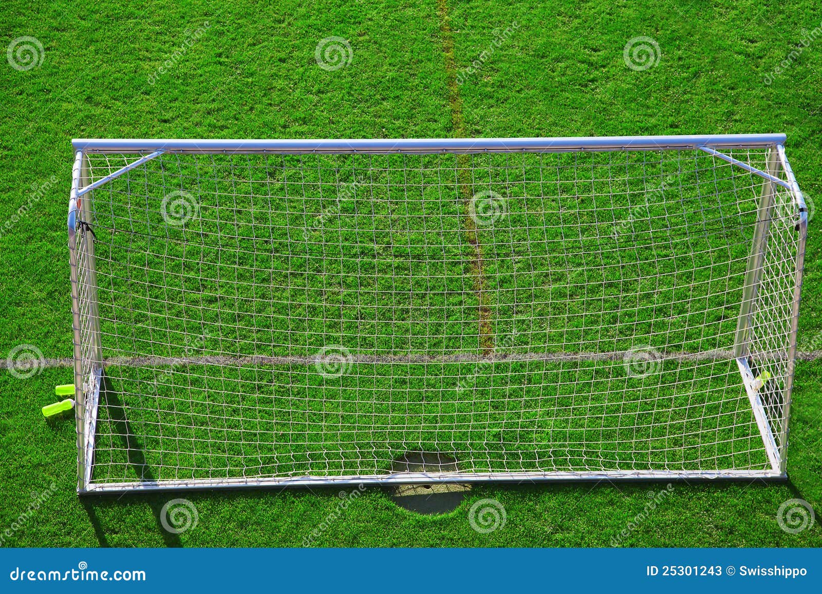 Soccer goals stock image. Image of background, leisure - 25301243