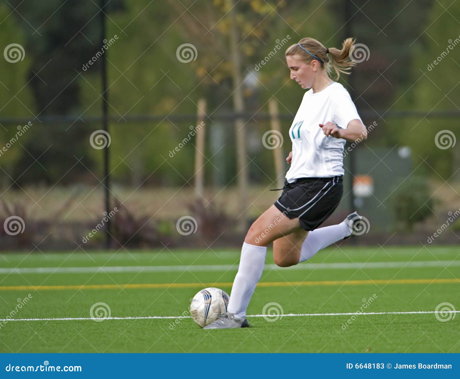 Soccer Going in for the Kick Stock Image - Image of education, football ...