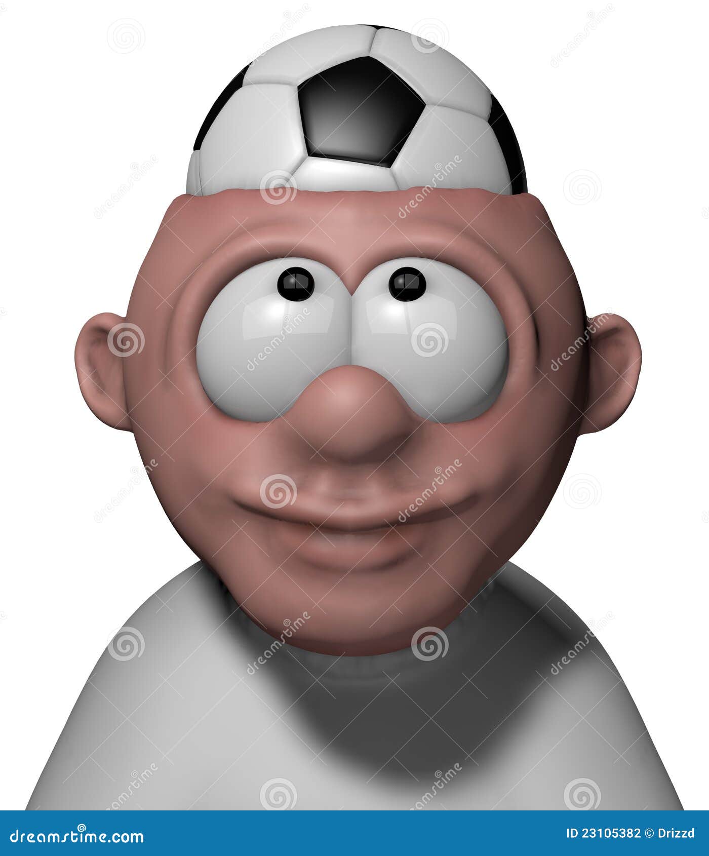Soccer head stock illustration. Illustration of competition - 23105382