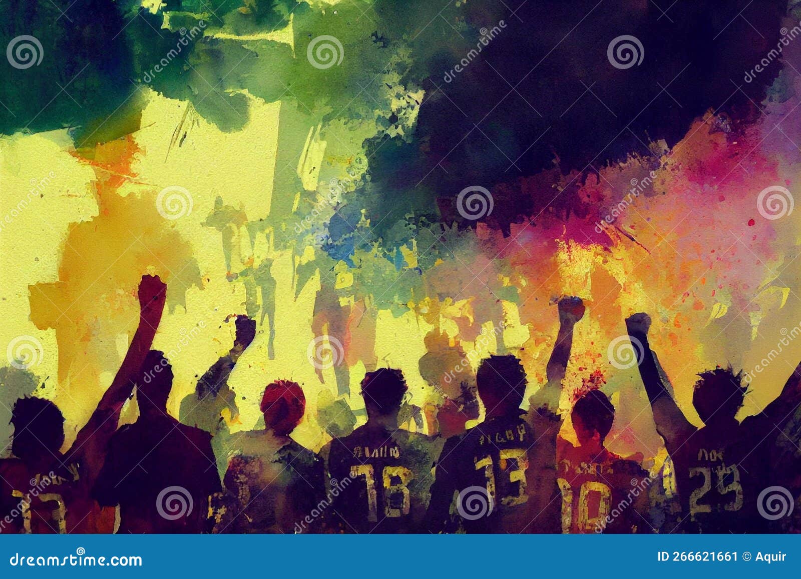 Soccer Fans Football Hooligans Football Fans Celebrating Team Victory