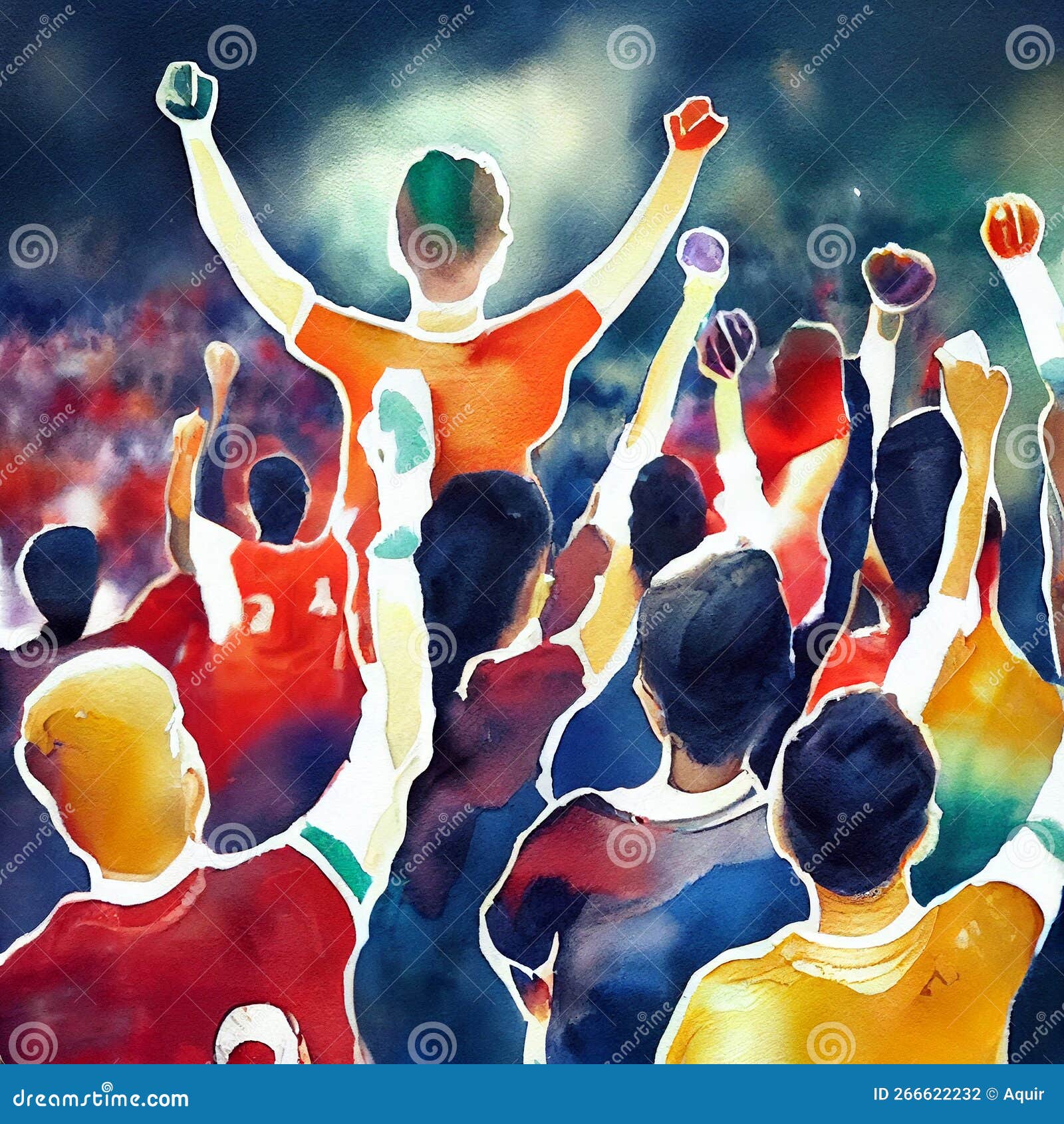 Soccer Fans Football Hooligans Football Fans Celebrating Team Victory