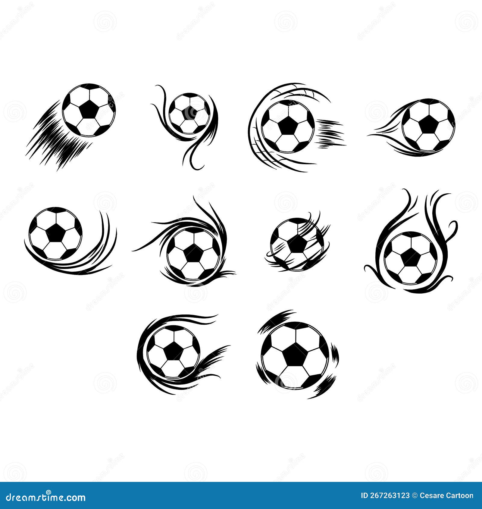 Soccer icon set stock vector. Illustration of vector - 267263123