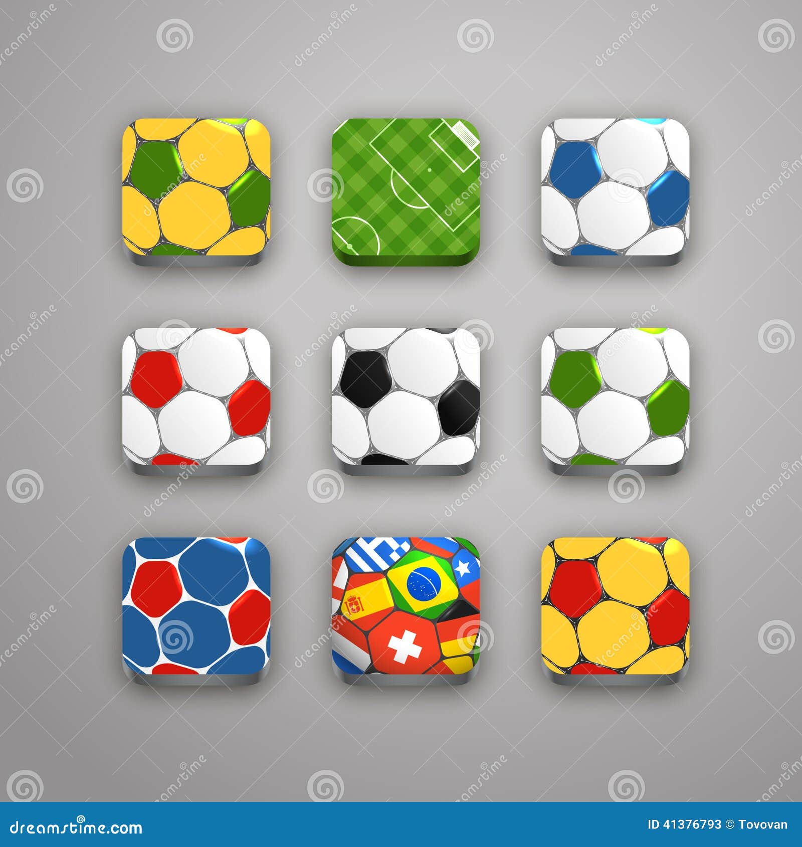 Soccer icons collection stock vector. Illustration of match - 41376793