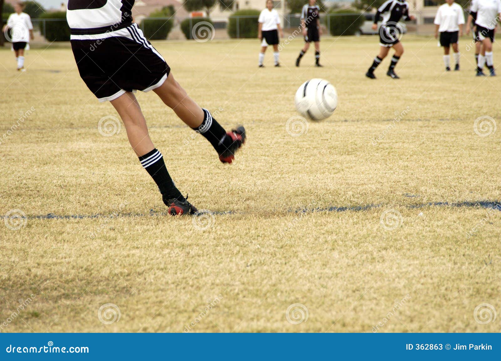 Soccer kick stock image. Image of competing, participants - 362863