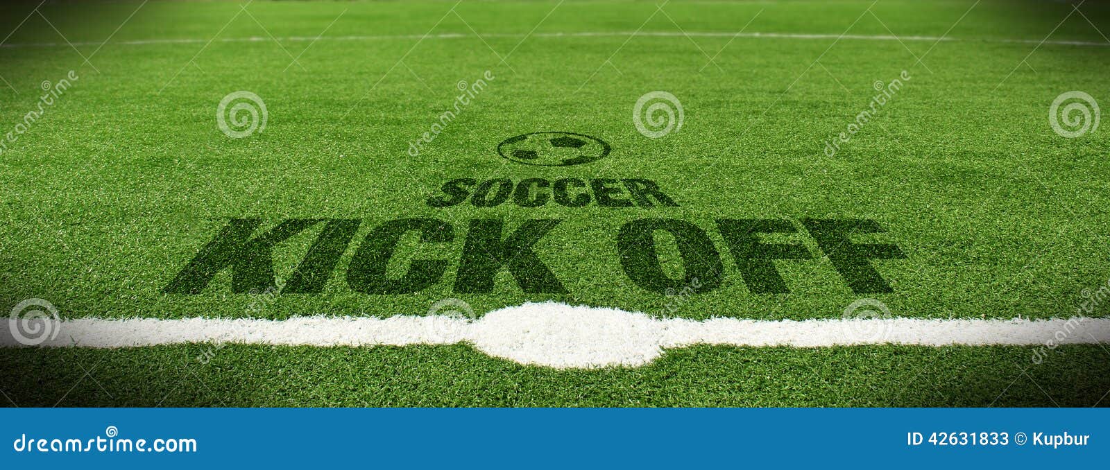 Soccer kick off stock image. Image of match, stamp, texture - 42631833