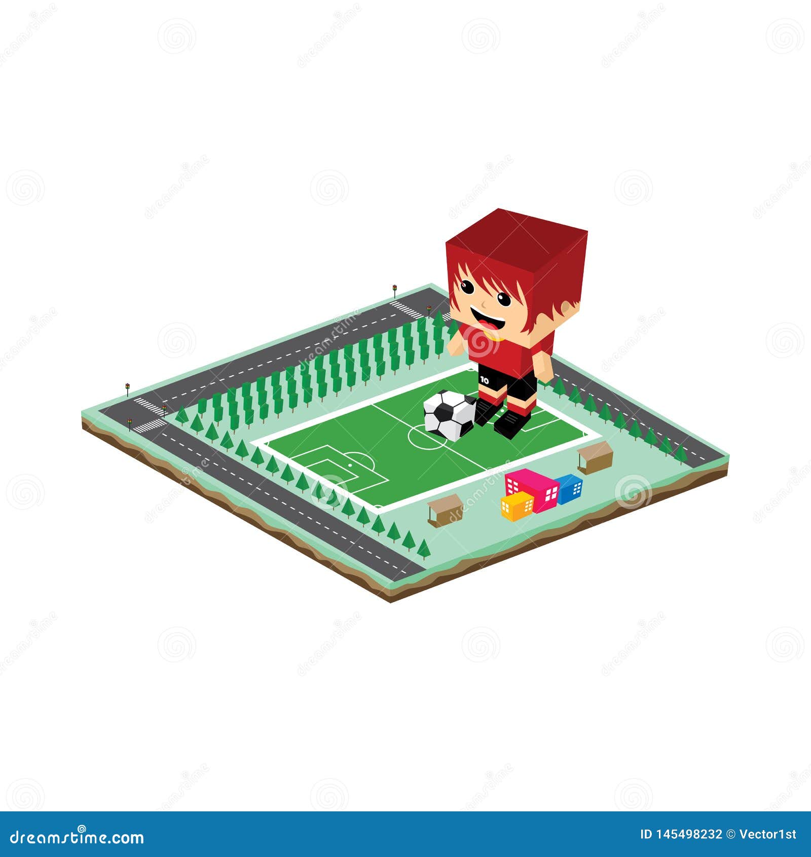 Soccer League Player Cartoon Stock Vector - Illustration of shoe ...