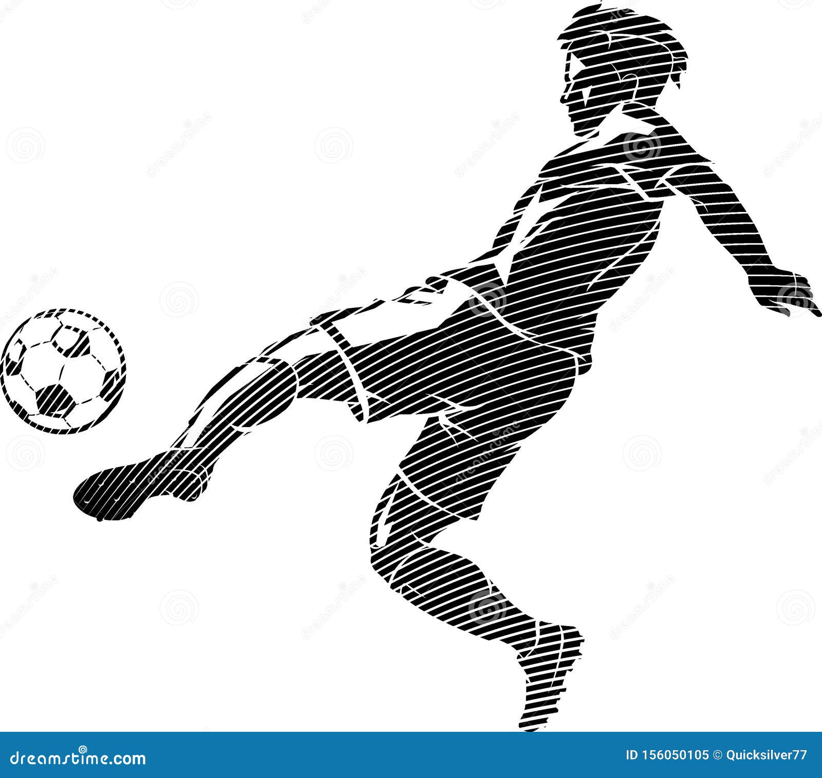 Football Kick Line Art at Gertrude Murphy blog