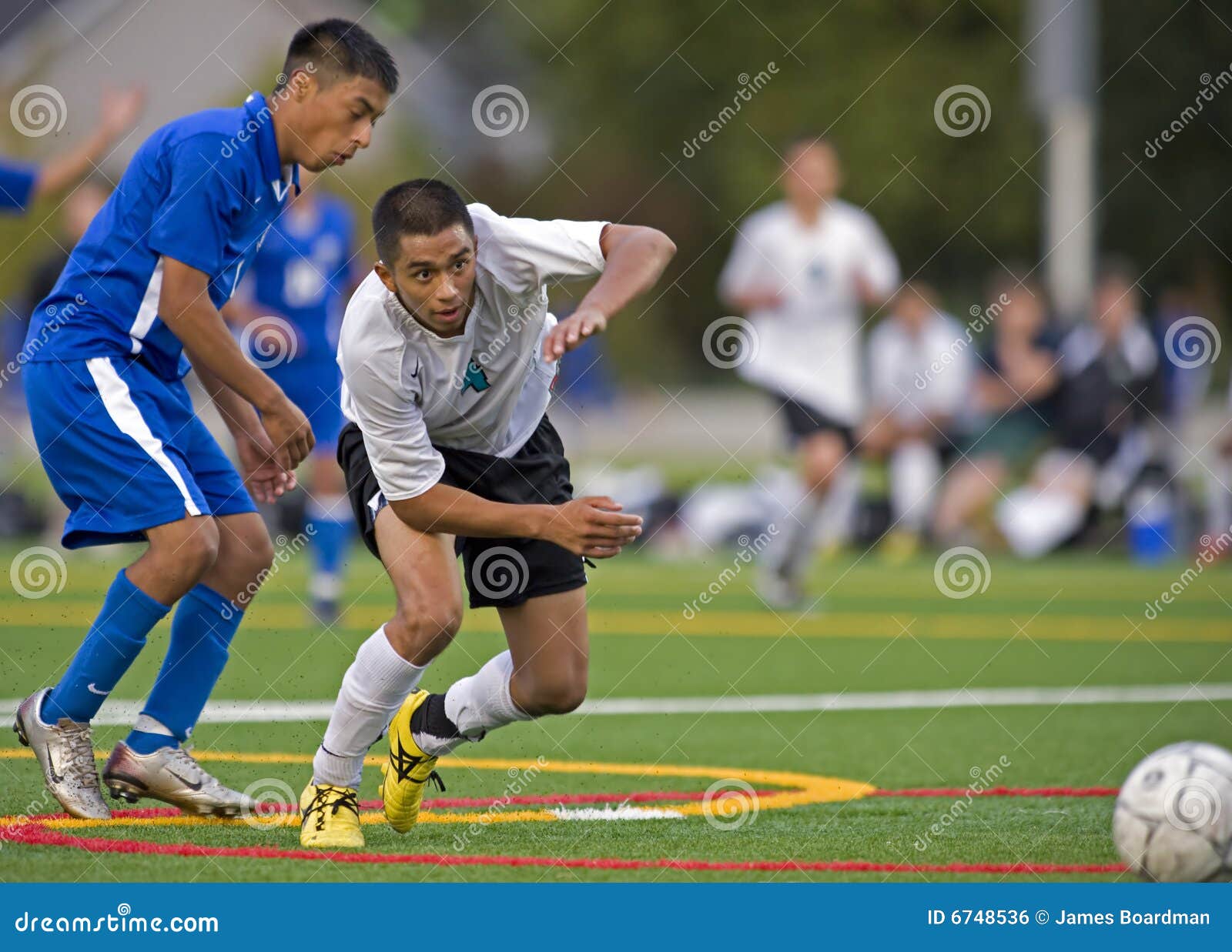 Soccer lining up the ball editorial photo. Image of junior - 6748536
