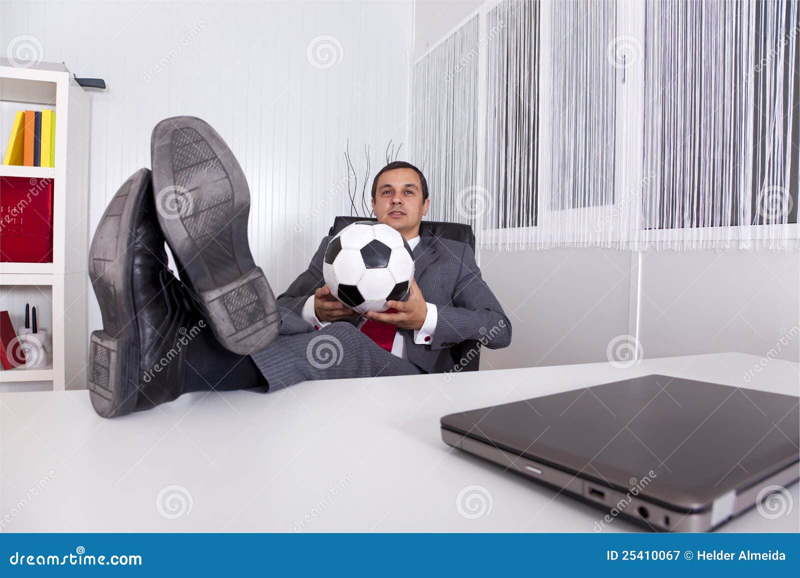 Soccer Manager at the Office Stock Image - Image of leadership, south ...
