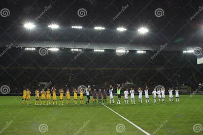 Soccer match editorial stock photo. Image of game, feet - 11017818