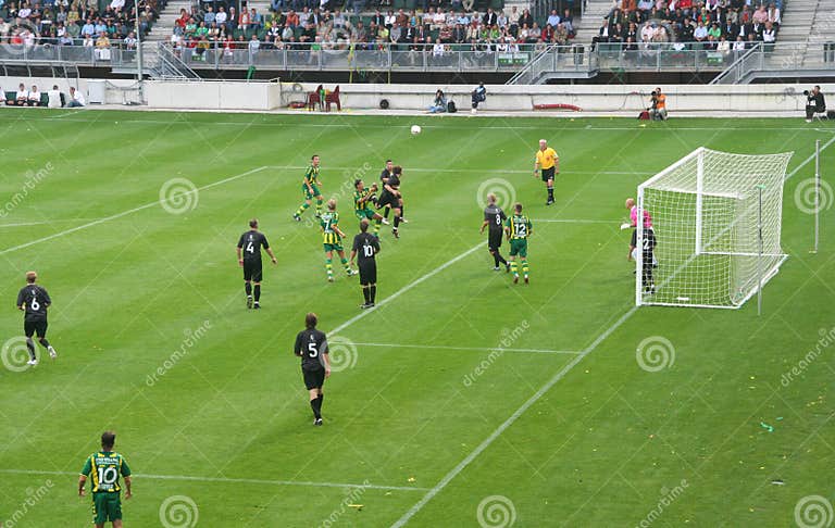 Soccer Match editorial stock photo. Image of goal, field - 4809153