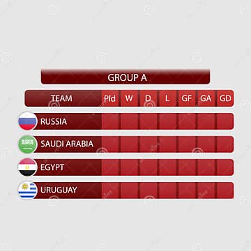 Soccer Match Schedule Vector Illustration Stock Illustration ...