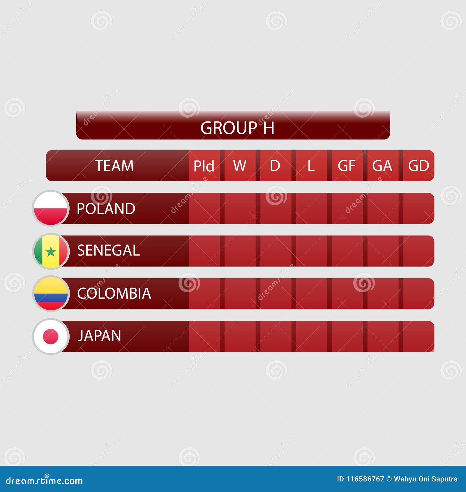 Soccer Match Schedule Vector Illustration Stock Illustration ...