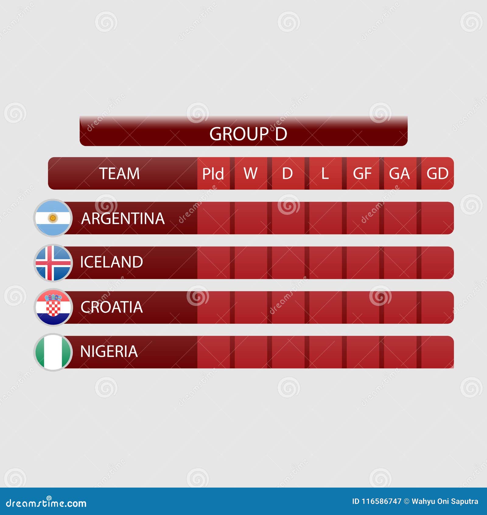 Soccer Match Schedule Vector Illustration Stock Illustration ...