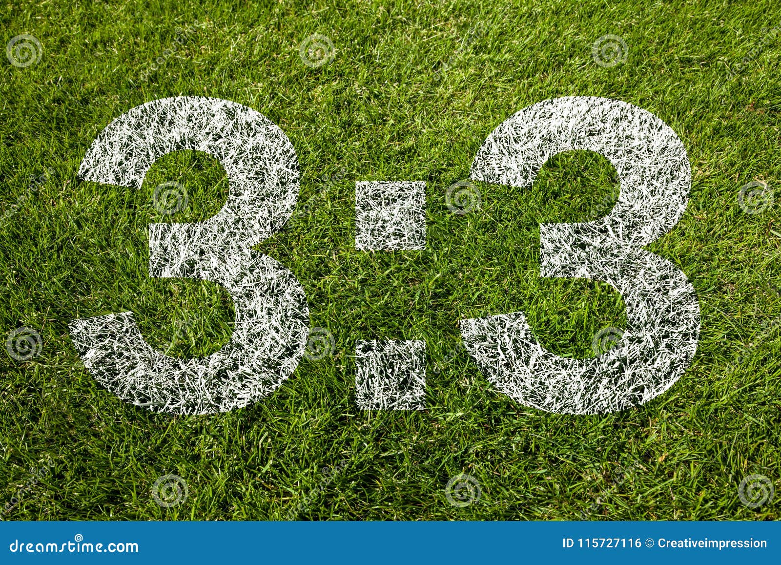 3:3 score stock photo. Image of three, written, ball - 115727116