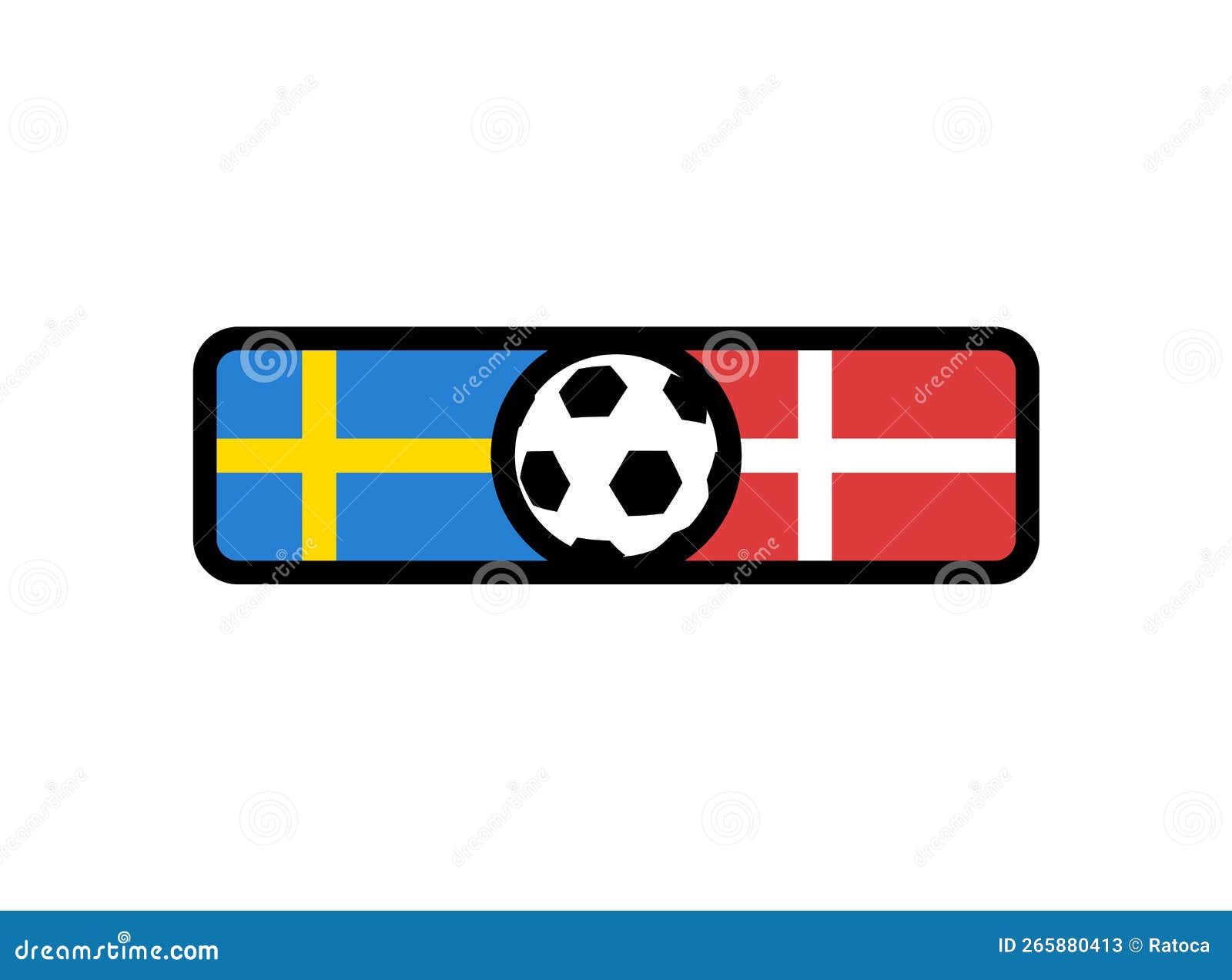 Soccer nations duel symbol stock vector. Illustration of europe - 265880413