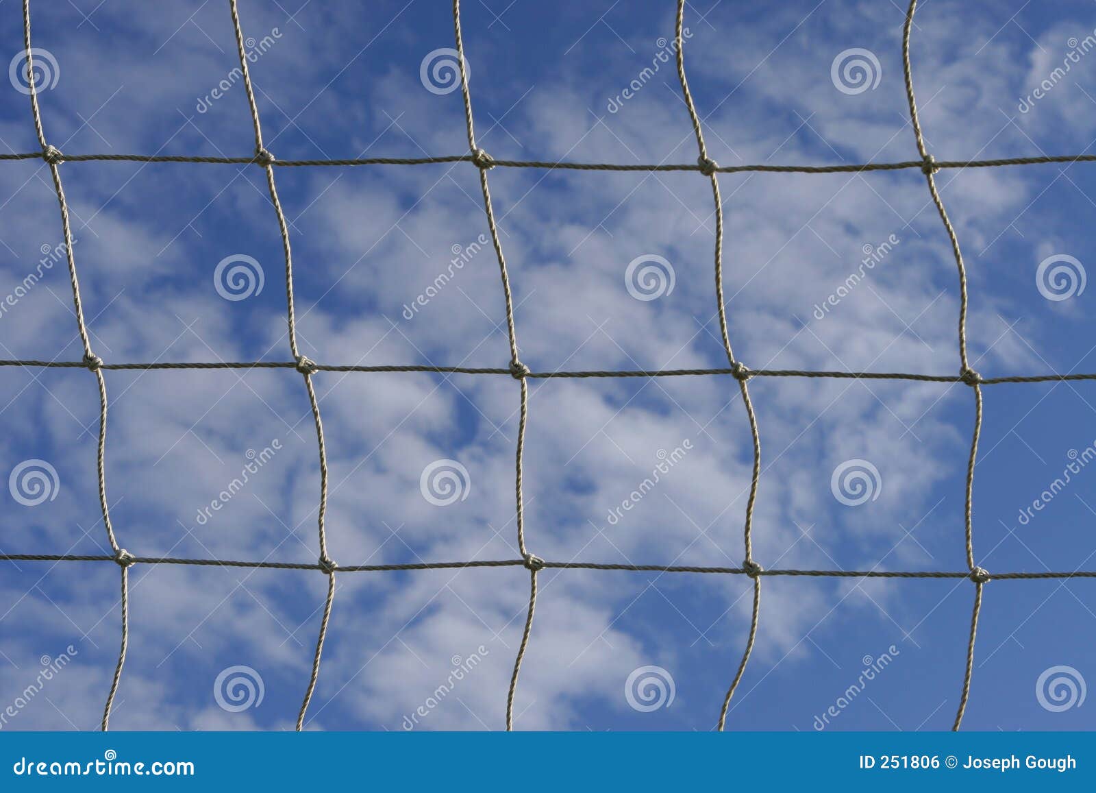 Soccer Net stock photo. Image of blue, knots, sporting - 251806