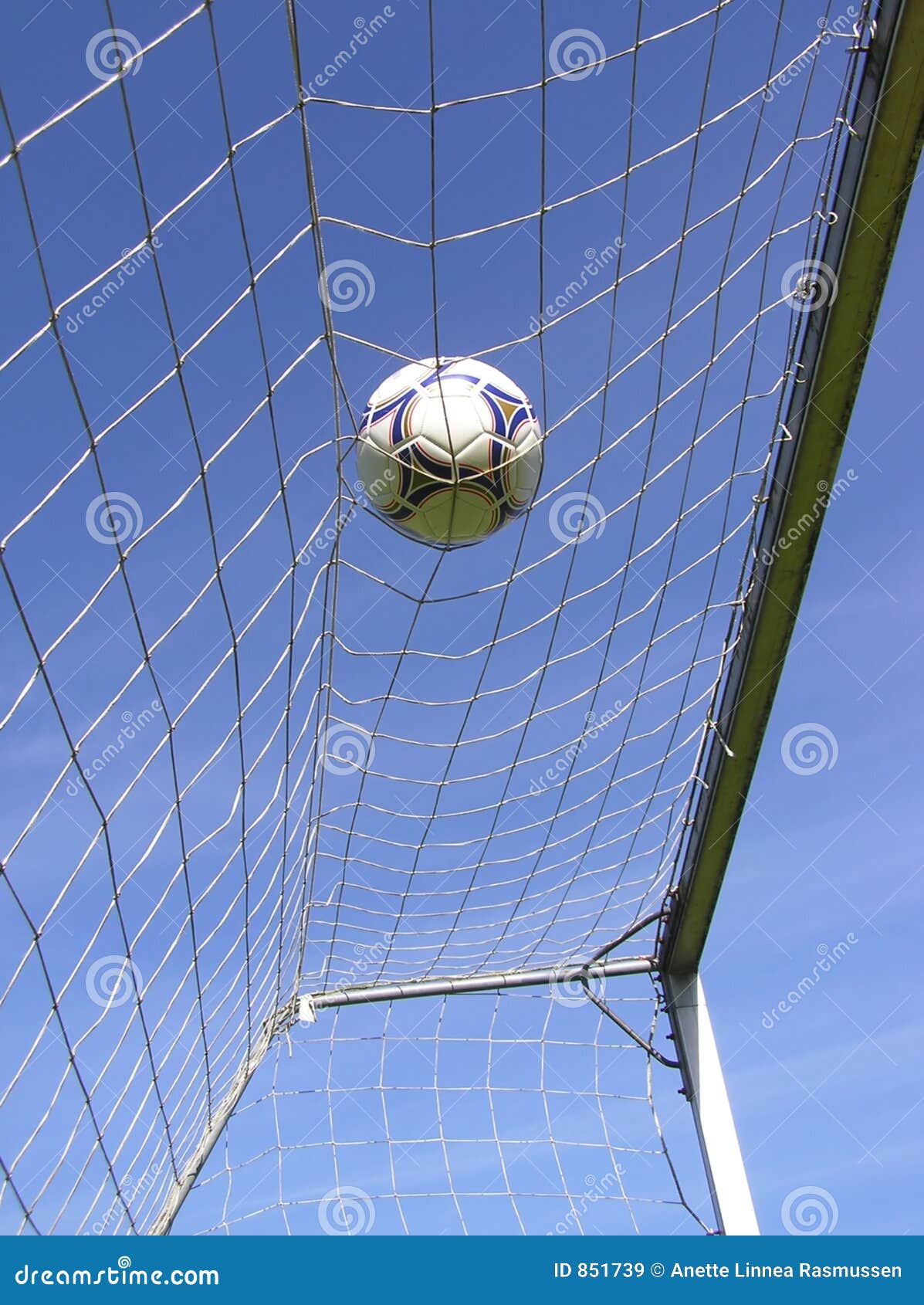 Soccer net with ball stock image. Image of geometry, park - 851739