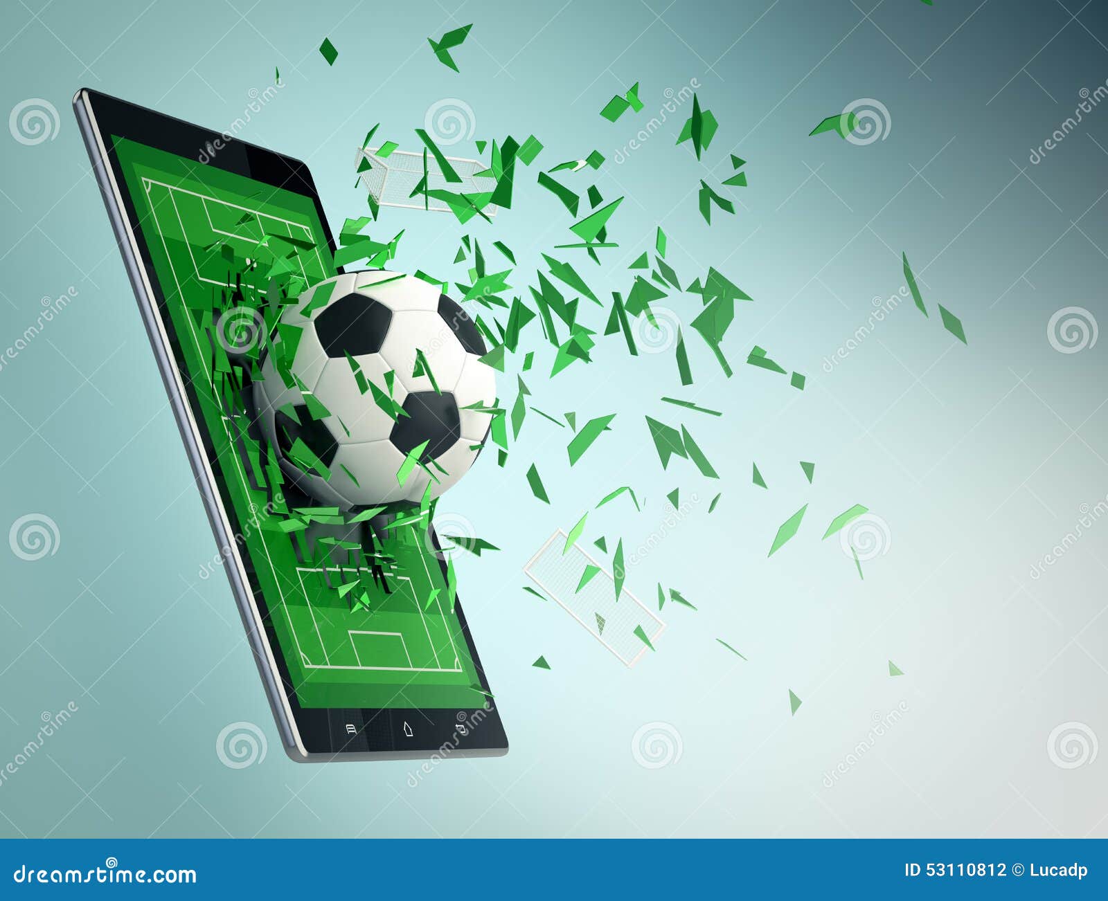 Soccer Field Tablet Screen Stock Illustrations – 101 Soccer Field ...
