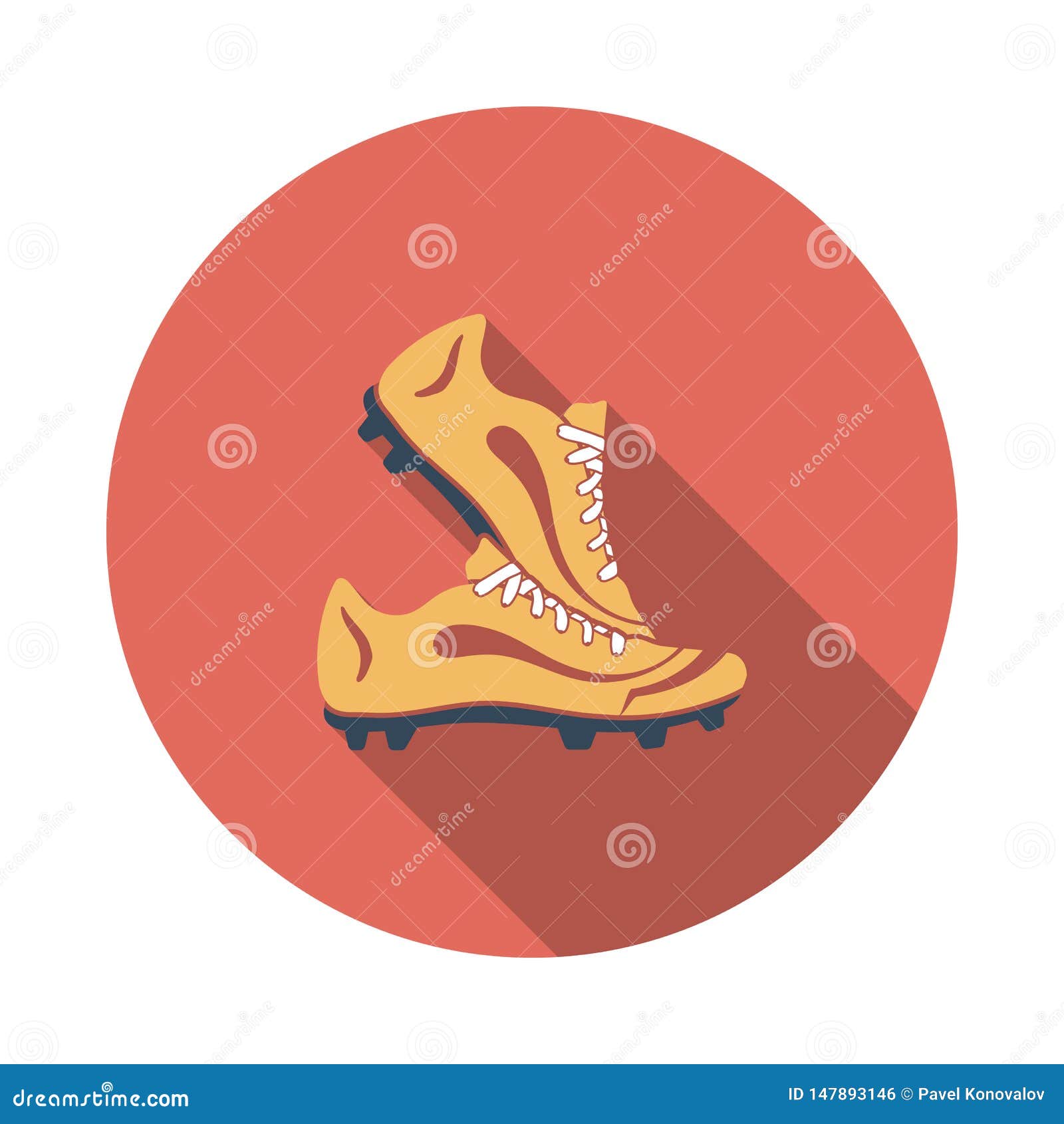 Soccer Pair of Boots stock vector. Illustration of pictogram - 147893146