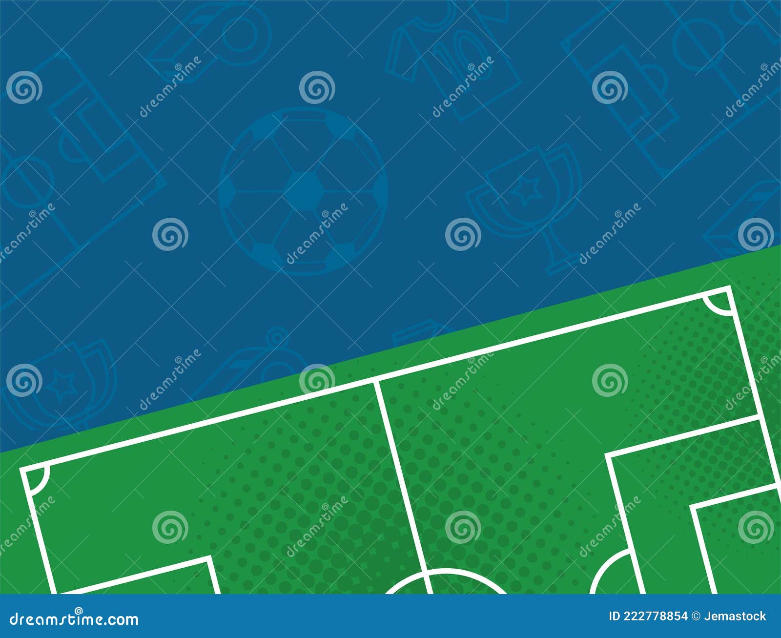 Soccer pattern and court stock vector. Illustration of design - 222778854