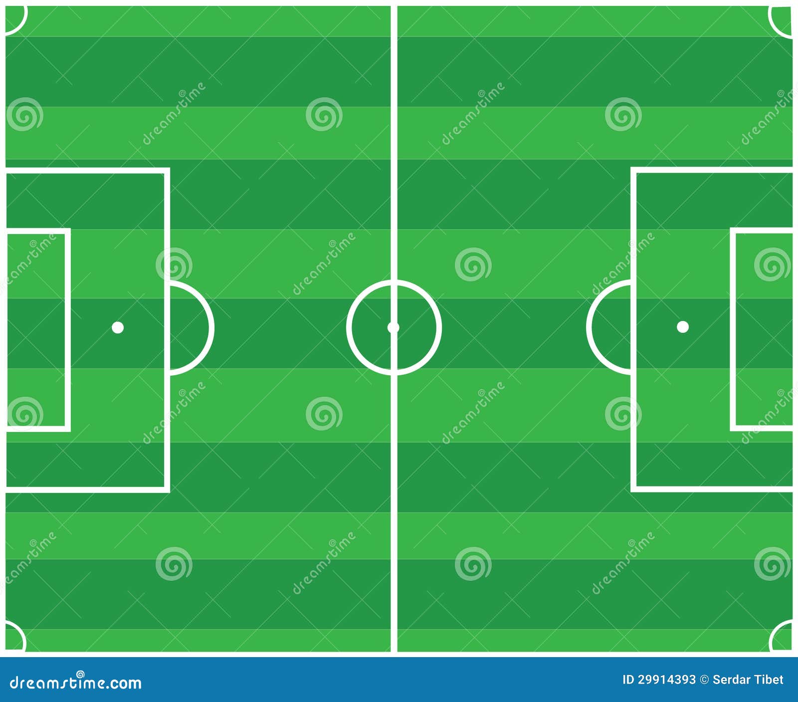 Soccer pitch stock vector. Illustration of plan, game - 29914393