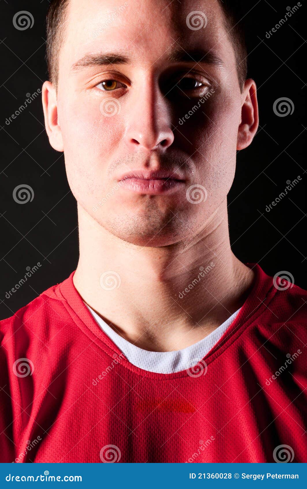Soccer player stock photo. Image of glance, looking, face - 21360028