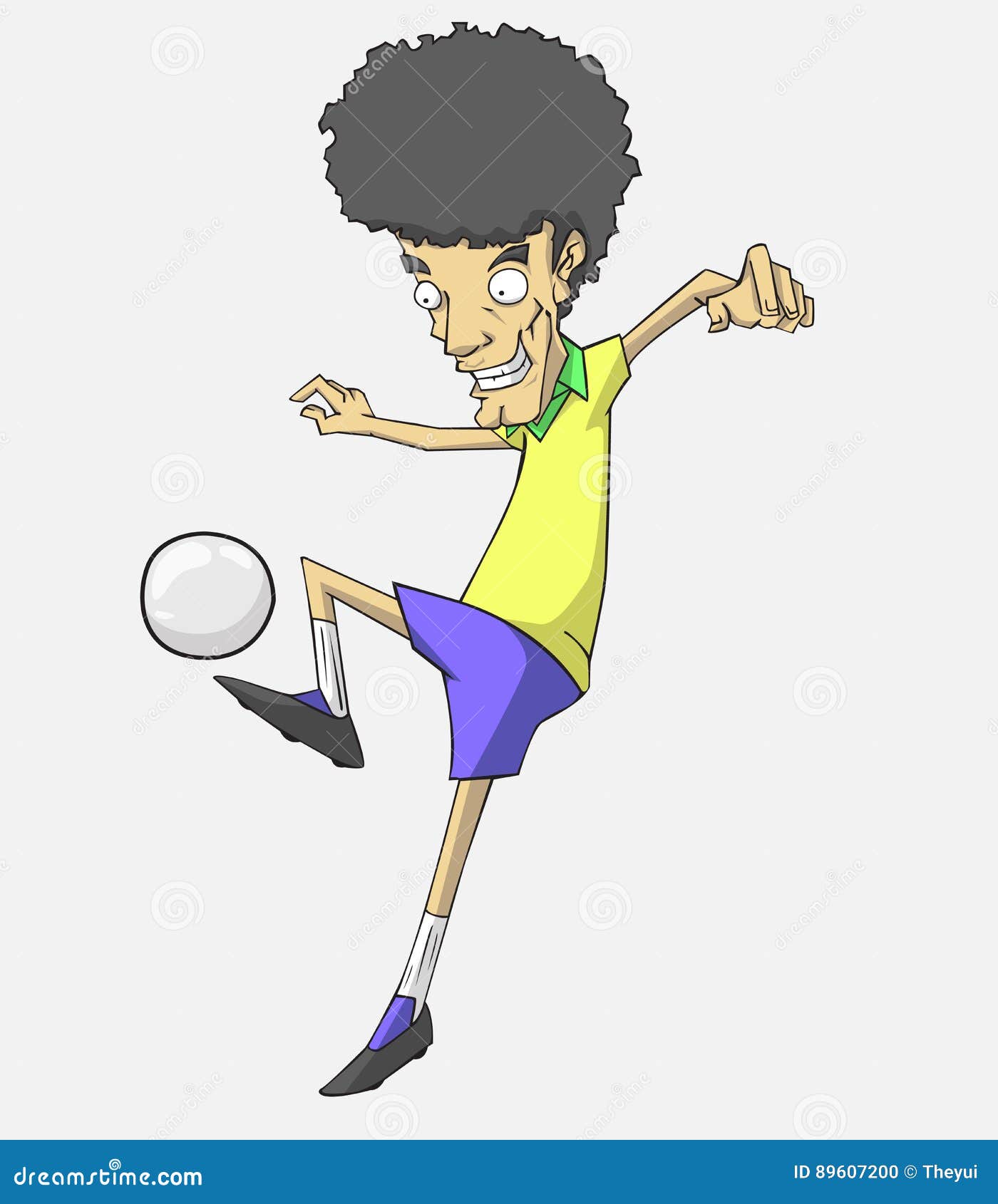 Soccer Player Action Kick the Ball Stock Vector - Illustration of ...