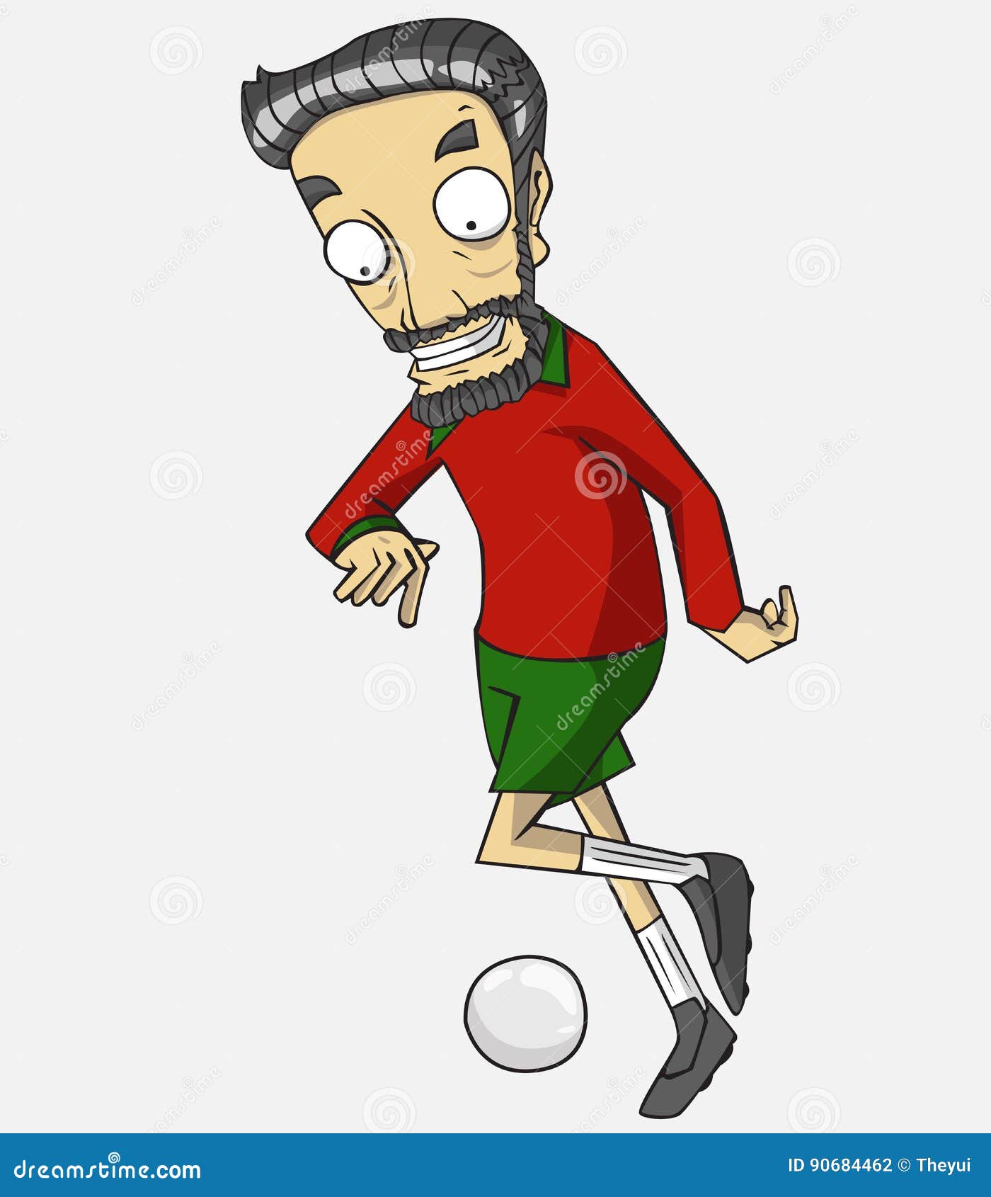 Soccer Player Action Kick the Ball Stock Vector - Illustration of ...