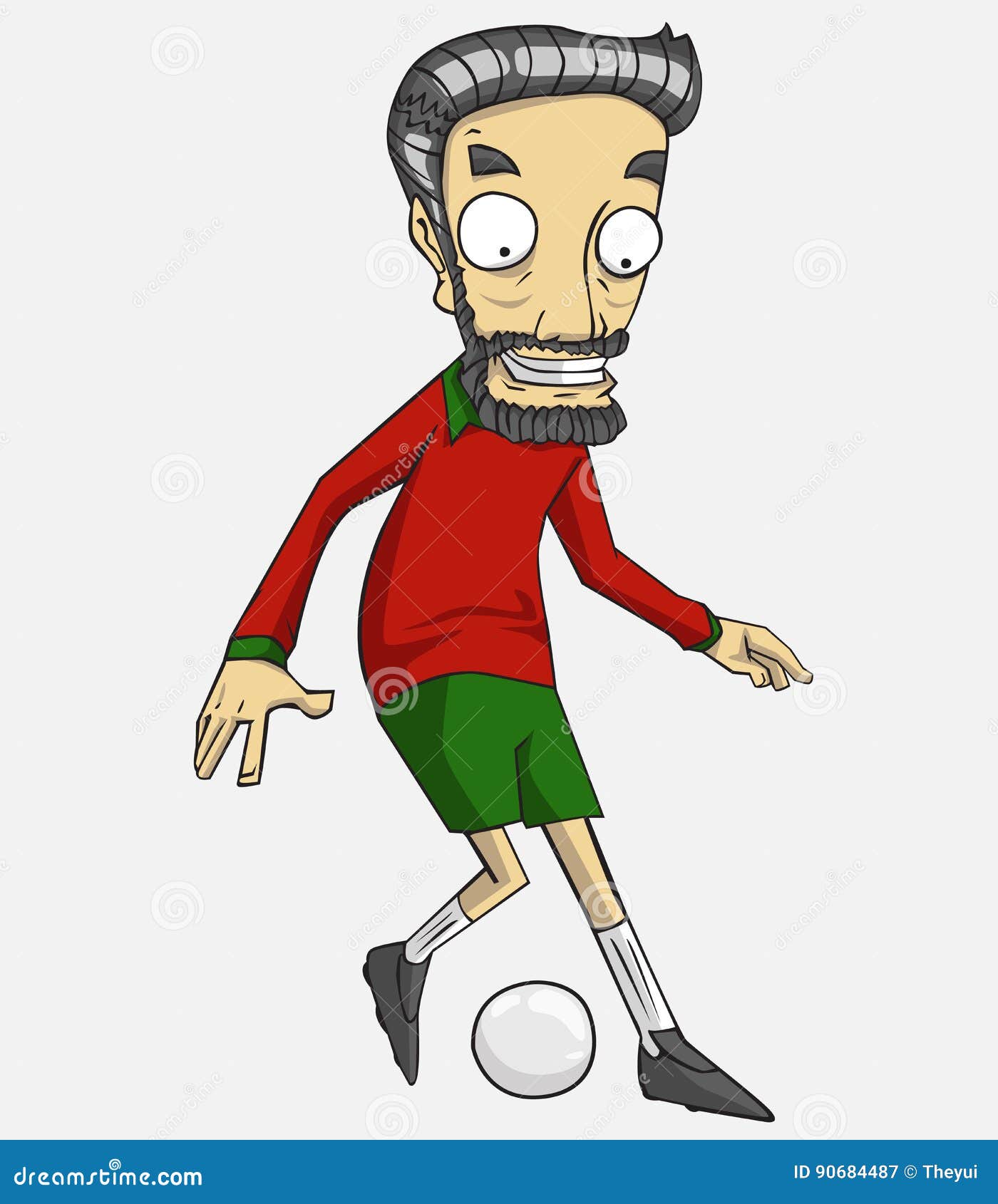 Soccer Player Action Kick the Ball Stock Vector - Illustration of ...