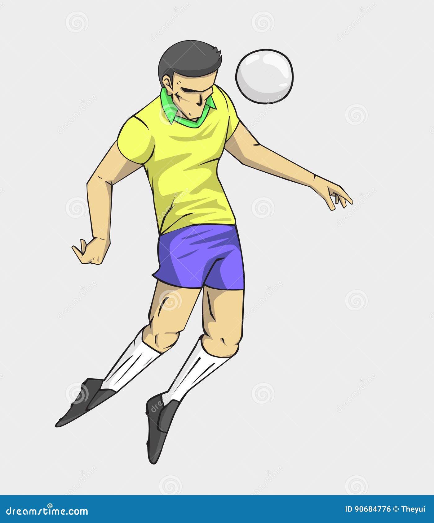 Soccer Player Action Kick the Ball Stock Vector - Illustration of ...