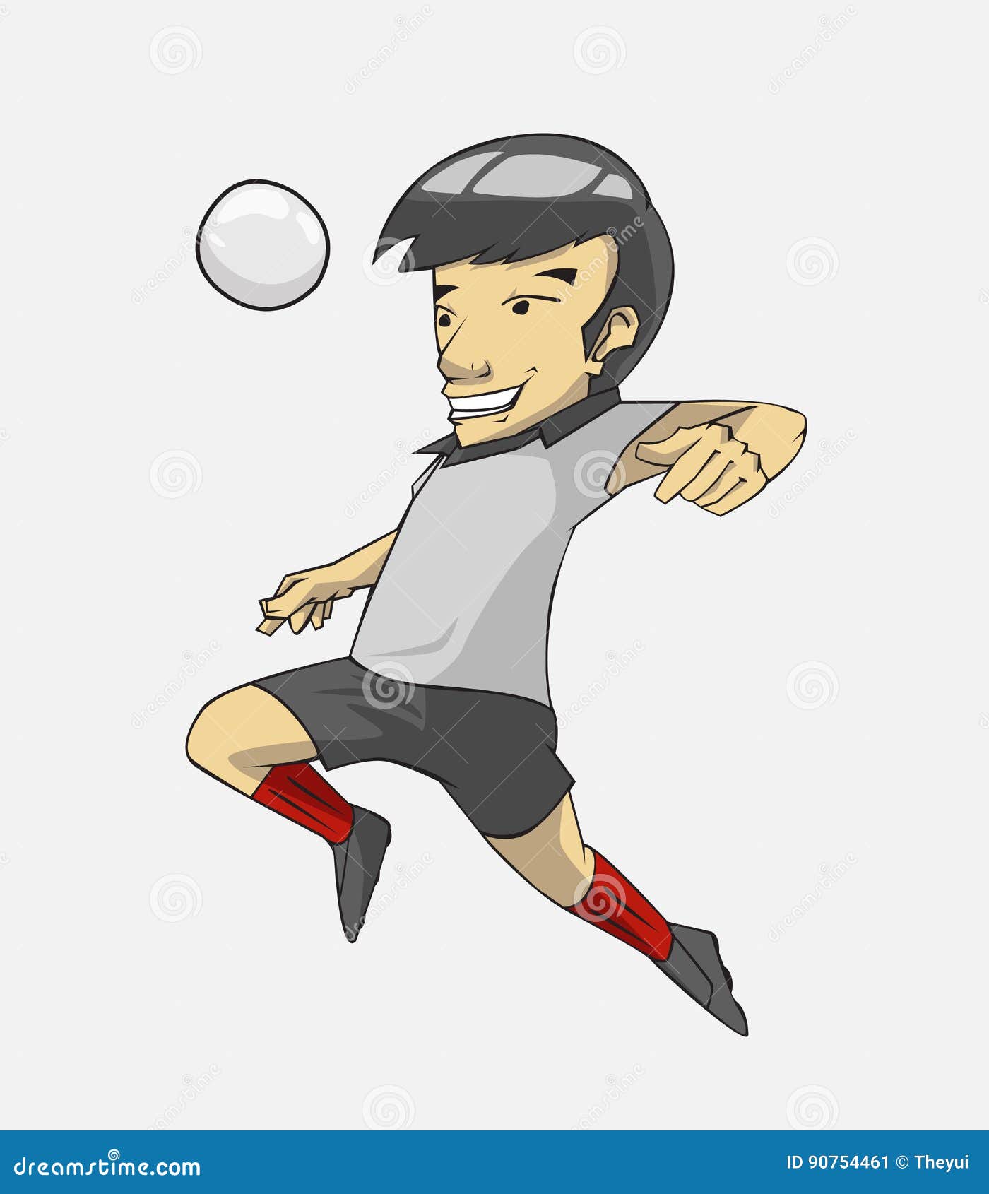 Soccer Player Action Kick the Ball Stock Vector - Illustration of ...