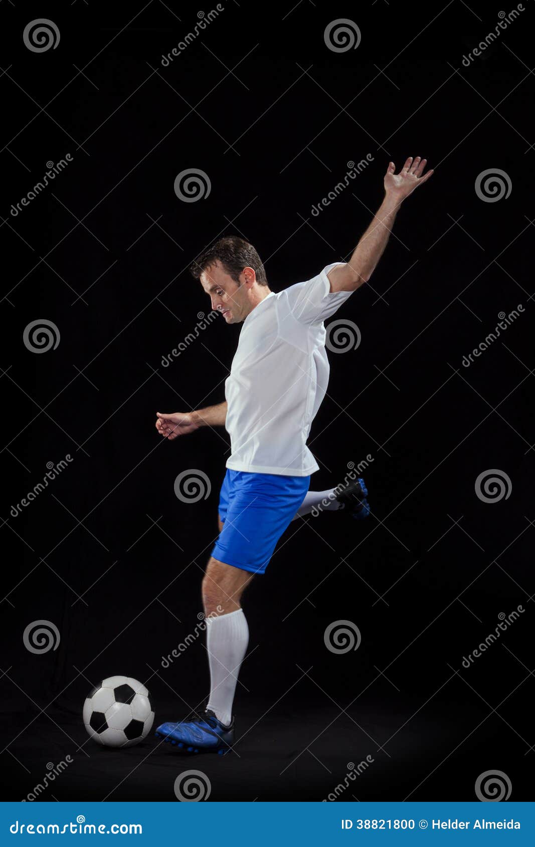 Soccer player stock photo. Image of action, athlete, exercise - 38821800