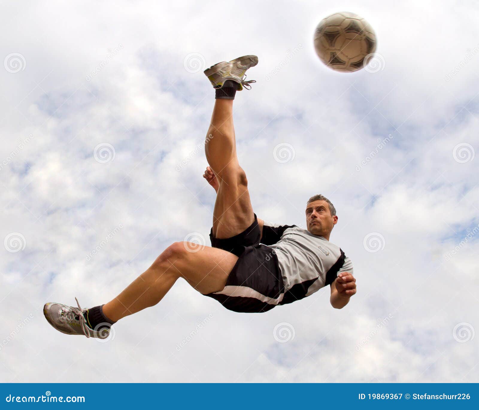 Bike Kick Soccer Clipart