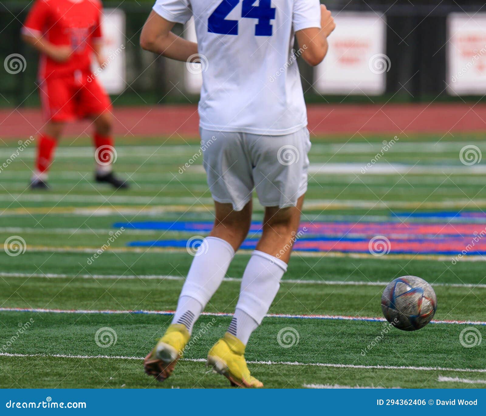 Soccer Player Controlling the Ball Stock Photo - Image of agile ...