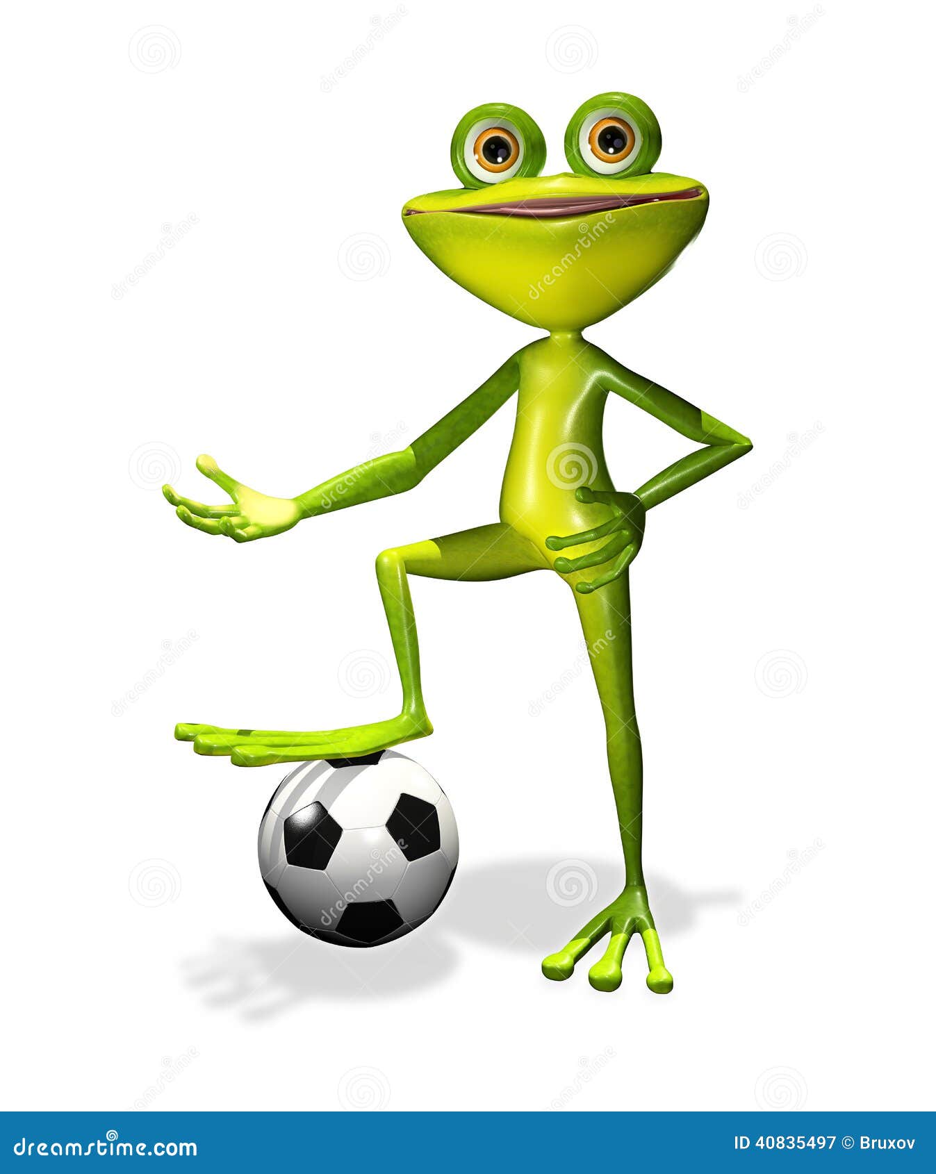 Soccer player frog stock illustration. Illustration of frog - 40835497