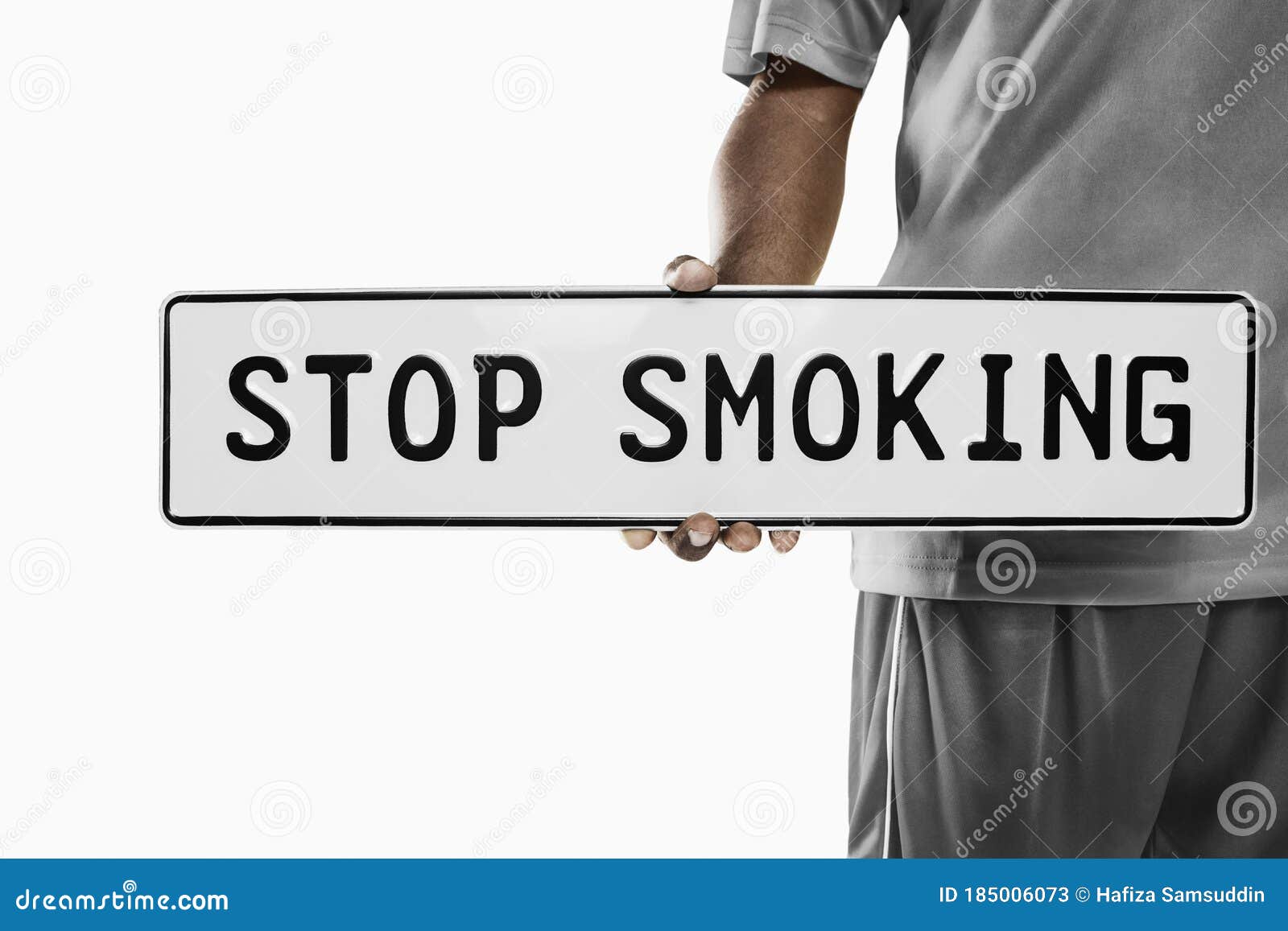 A Soccer Player Holding Stop Smoking Sign Stock Image - Image of league ...