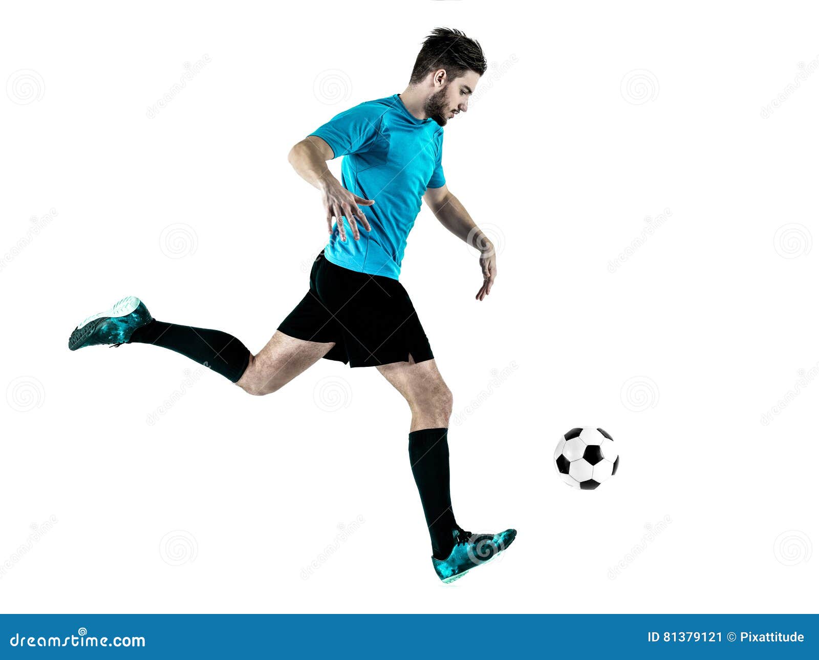 Soccer player Man Isolated stock image. Image of players - 81379121