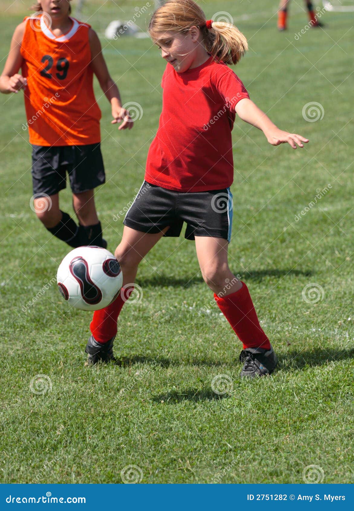 Soccer Player during Play stock photo. Image of girls - 2751282