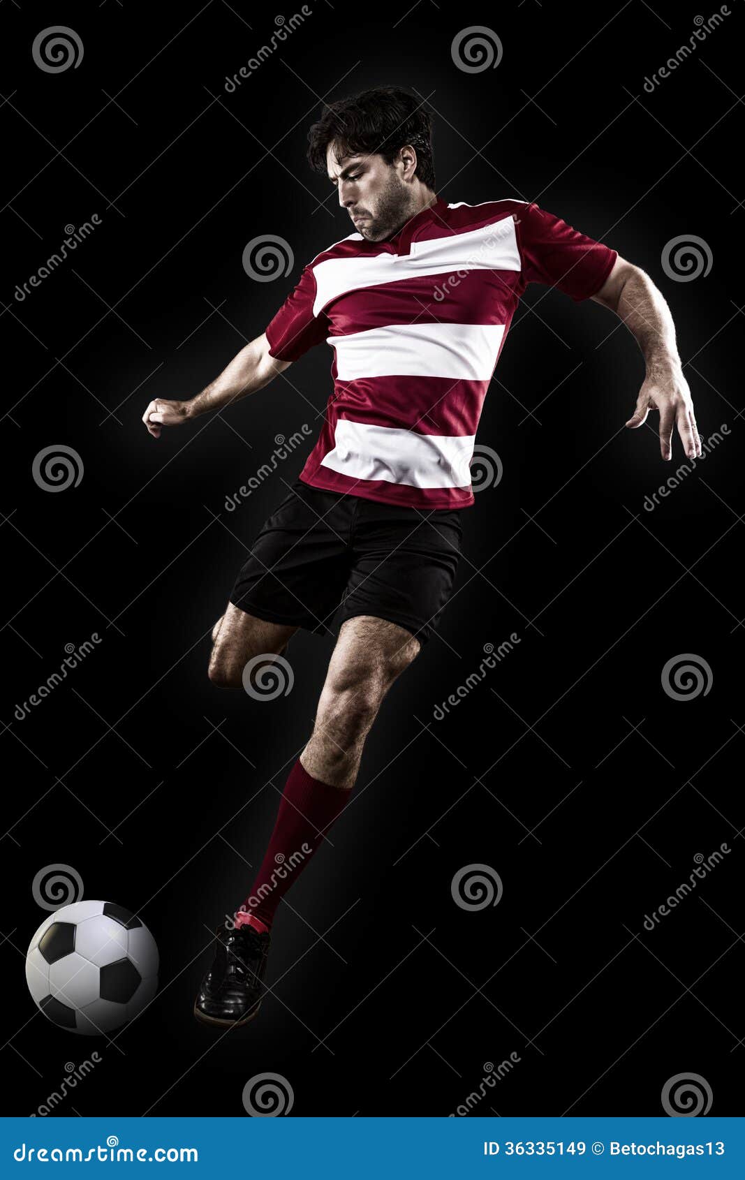 Soccer player stock image. Image of sport, stadium, single - 36335149